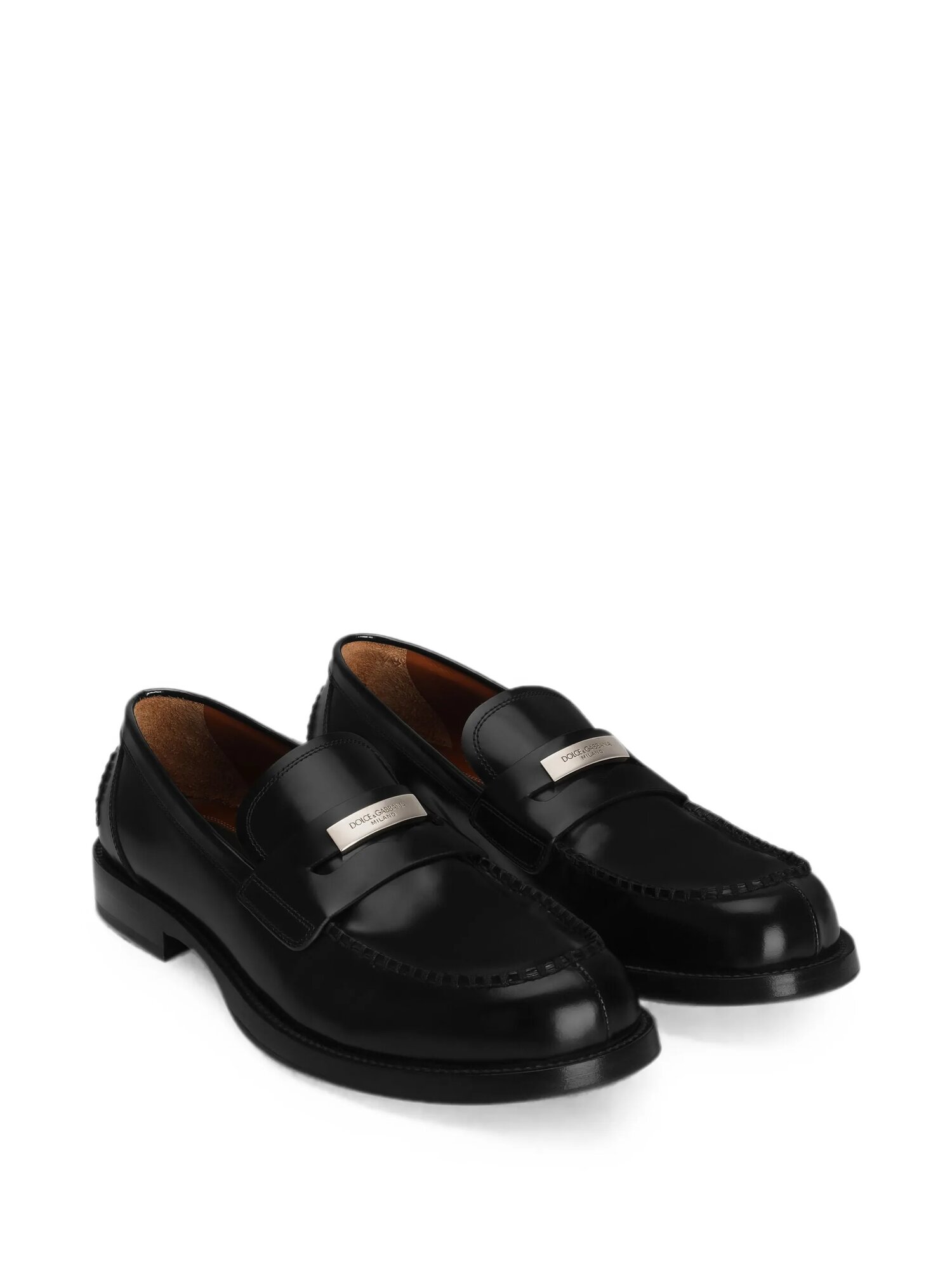 Лоферы DOLCE & GABBANA Calfskin loafers, размер 43 EU — фото 1