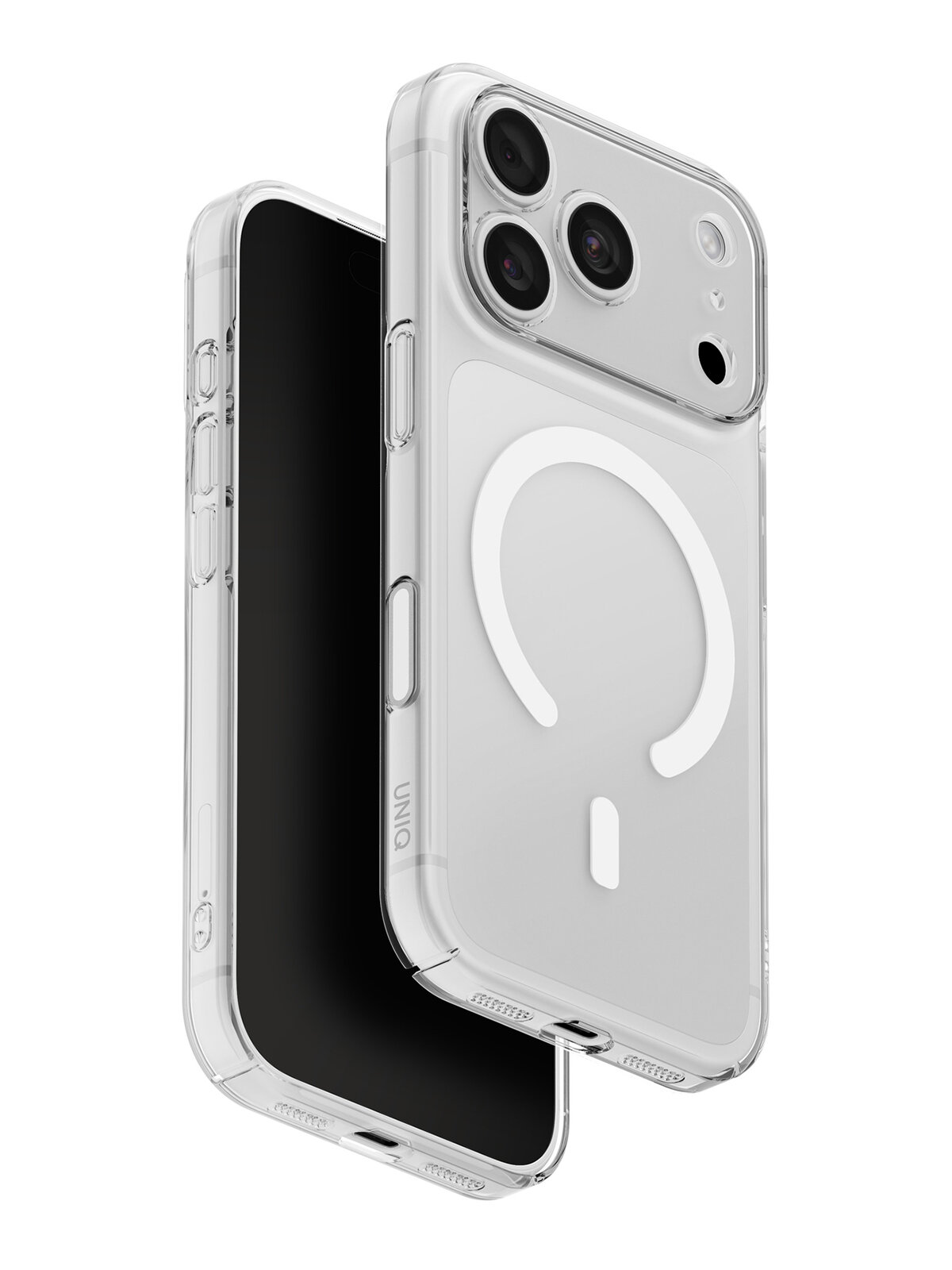 Чехол Uniq на iPhone 18 Pro/17 Pro, AirSuit с магнитами MagSafe, ультратонкий, с защитой камеры, прозрачный