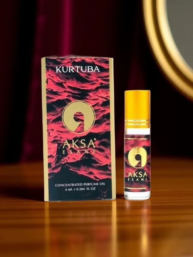 AKSA ESANS Духи-масло KURTUBA Concentrated Perfume Oil, (куртуба турецкие роликовые масляные духи, Акса Эсанс), 6 мл. 12 мл