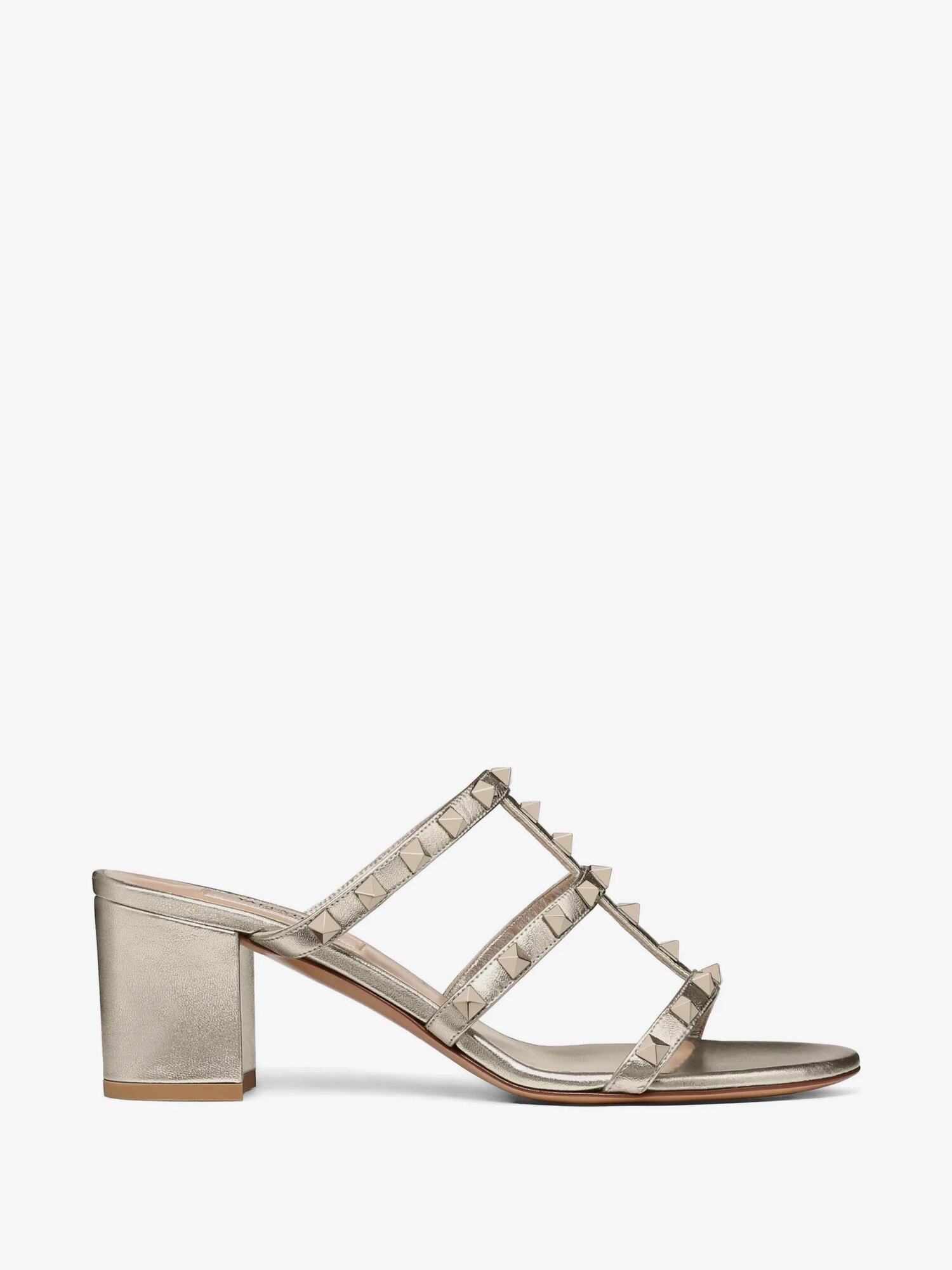 Босоножки Valentino Rockstud, размер 34.5, золотистый — фото 1