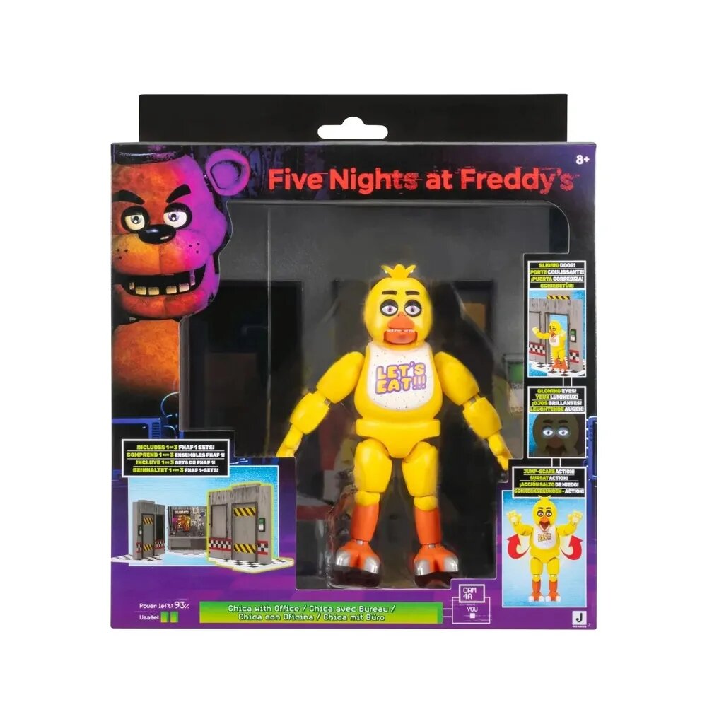 Фигурок Аниматроники фнаф / Пять Ночей У Фредди FNAF Five Nights at Freddy's Jazwares Classic Chica Office Set 5" Figure