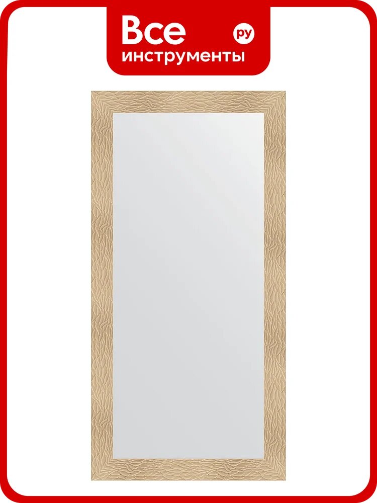Зеркало EVOFORM в багетной раме - золотые дюны 90 mm (80x160 cm) 3341