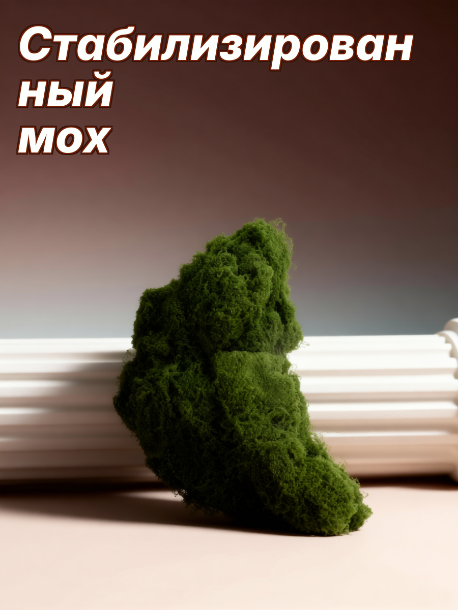 Искусственный Мох Для Бонсаи И Комнатных Растений 1 Шт Габариты 18.00X14.00X4.00Cm Цвет Зеленый