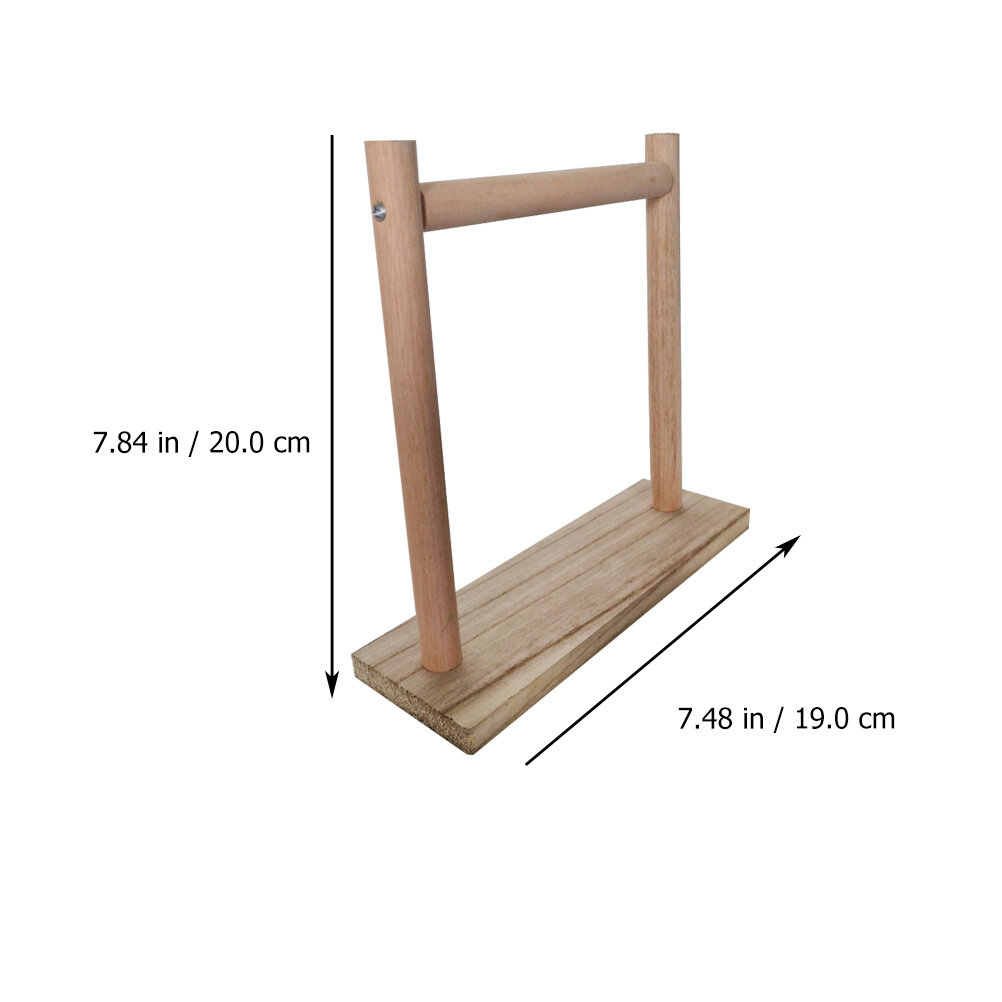Деревянная Подставка Для Птиц 1 Шт Натуральное Дерево Размер 20X19Cm