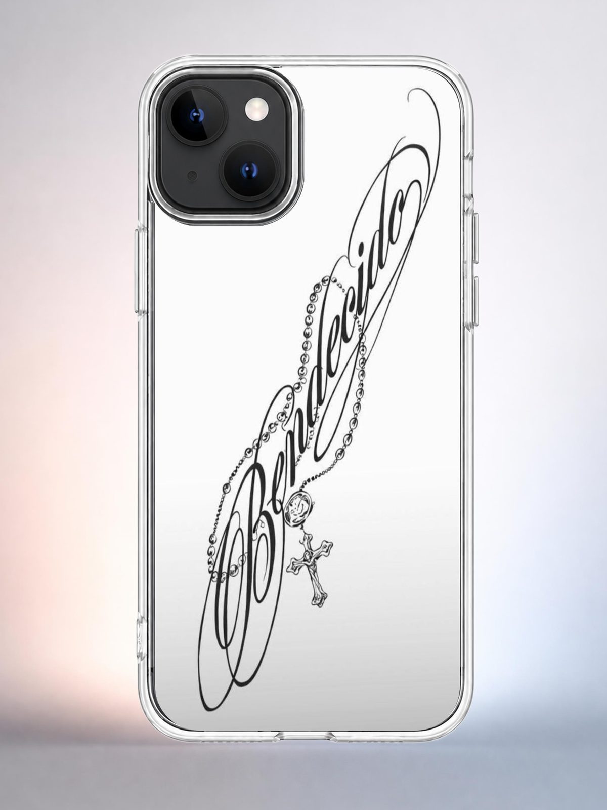 Эстетичный чехол на iphone 12 крест с цепочкой