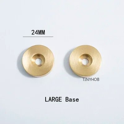 Ручки для шкафов TINYHOB из латуни золотого цвета Brass base-L x1 pair