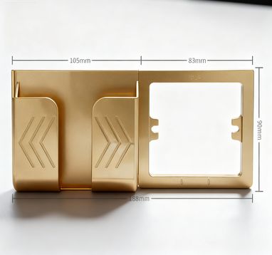 Золотая розетка с разъемами USB и type c, с разъемом питания VISWE, + держатель для смартфона