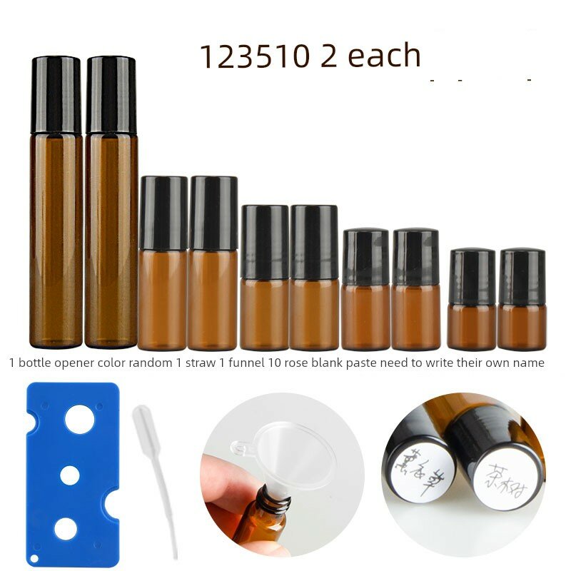 Doterra Набор роллерных эфирных масел 5 мл x2, 10 мл x2, 2 мл x2, 10 бутылок с ароматерапевтическими свойствами