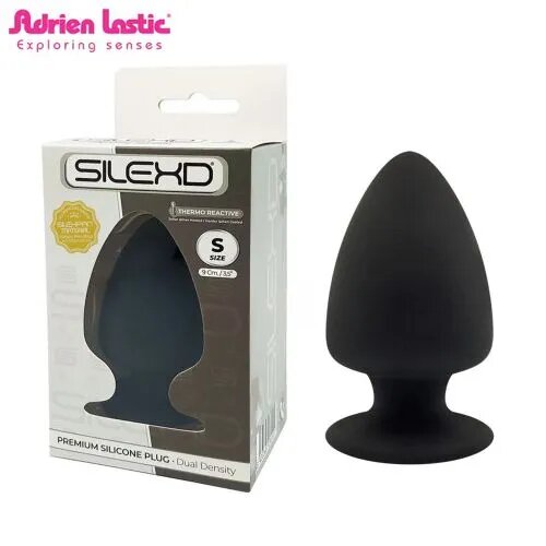 Adrien Lastic SileXD Анальная пробка Model 1, чёрная S (9 см х 5.2 см)