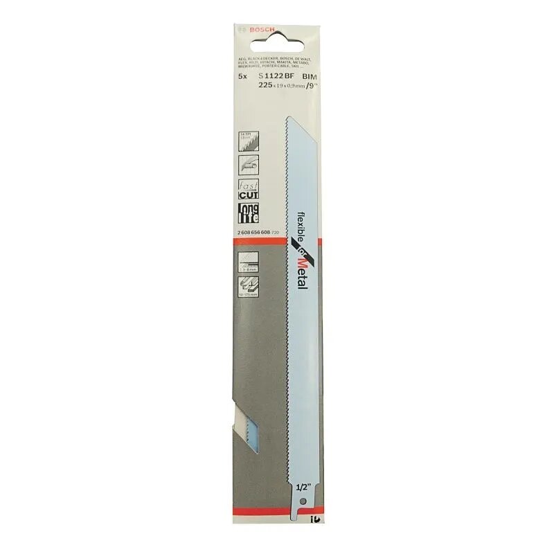 Bosch Диск пильный S1122BF BIM 225x19x0.9 мм/9" для металла 5 шт
