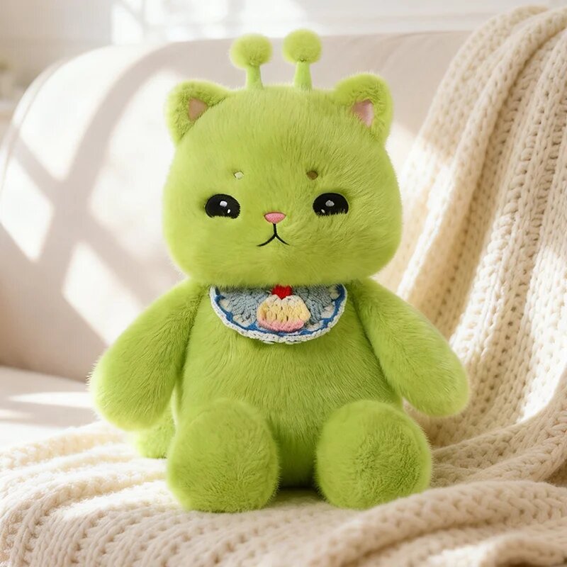 Мягкая игрушка Кот-инопланетянин sweet mu cheng Зеленый, Green, 50cm