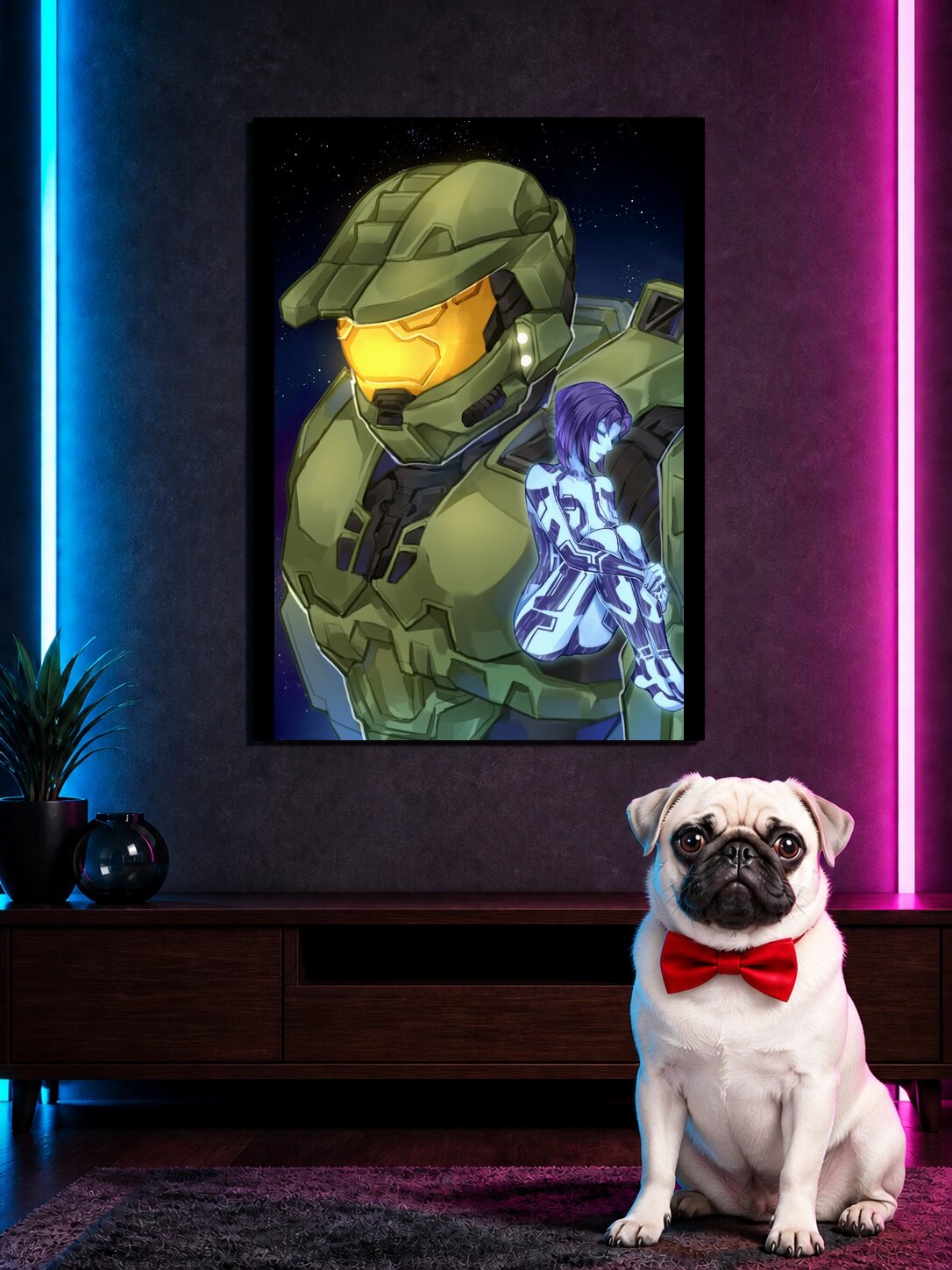 Постер Halo Панорама — атмосферный мир игры A3 для интерьера