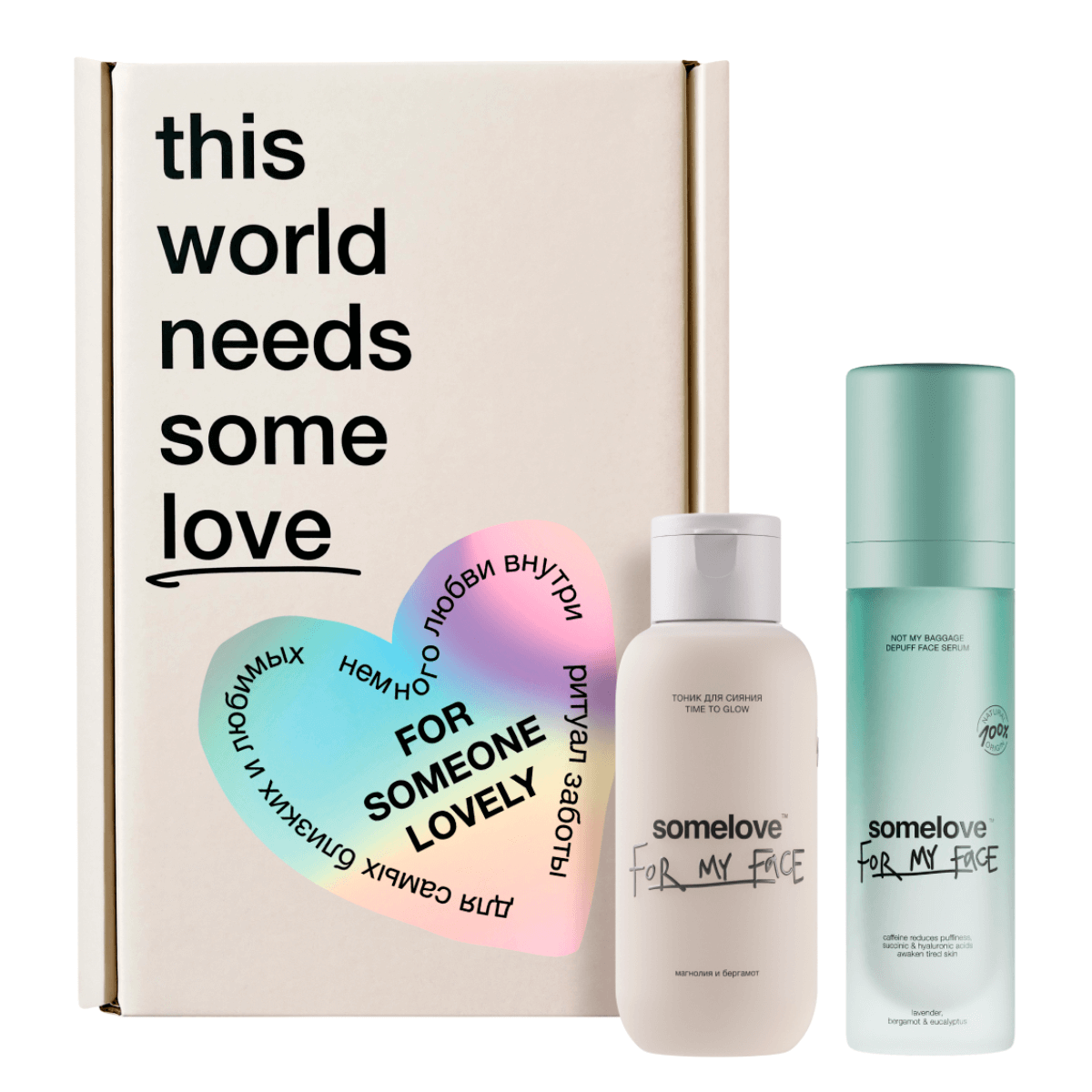 Подарочный набор для ухода за лицом Fresh & awaken, travel-формат, Somelove
