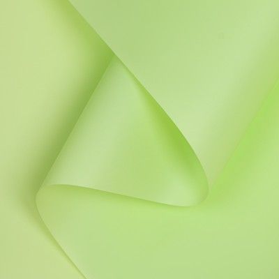 Плёнка матовая для цветов и букетов, зеленая мята, 57 см х10 м