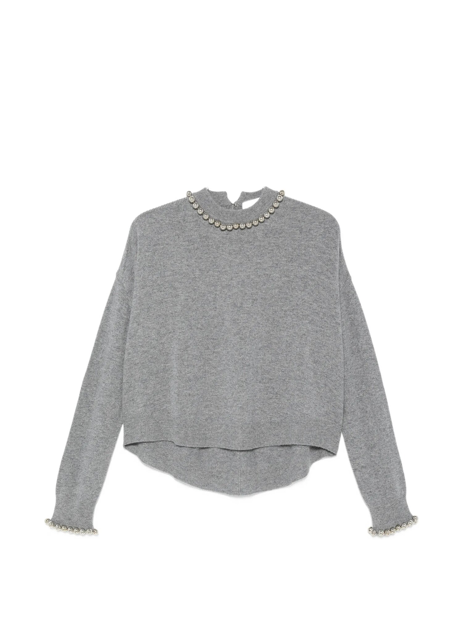 Свитер Circus Hotel Stud-embellished long-sleeve sweater