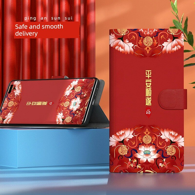 Кожаный чехол-флип для OnePlus 5 с дизайном «Мир и успех» — защитный чехол