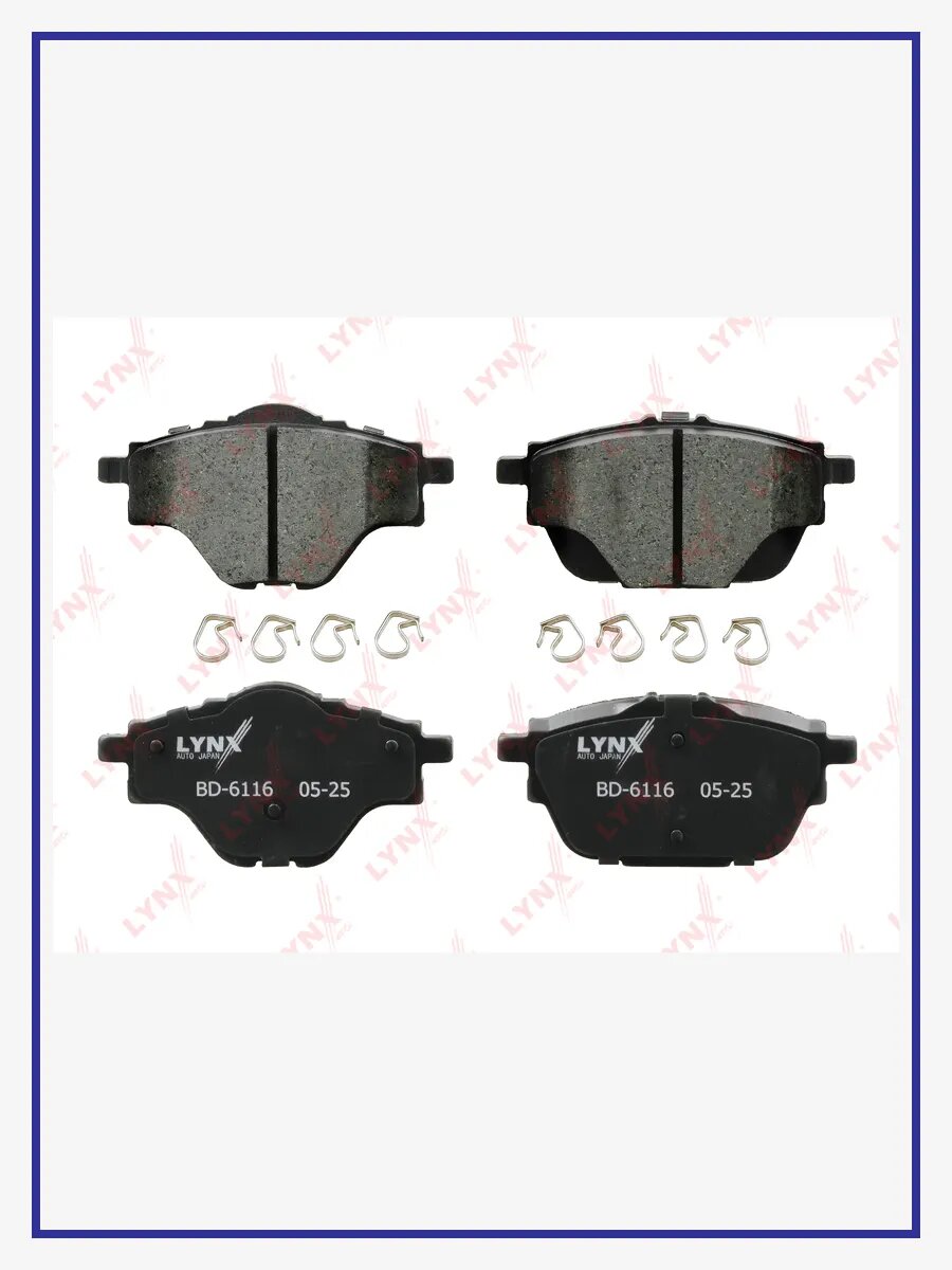 Дисковые тормозные колодки, задние, арт. BD6116