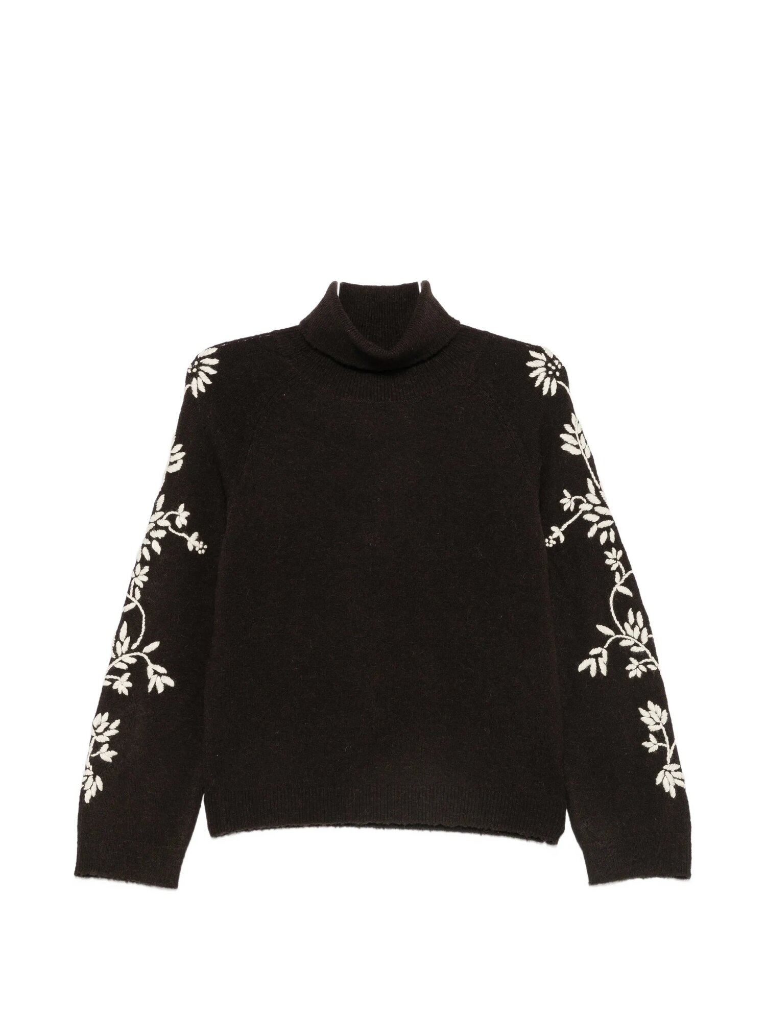 Свитер iBlues Floral-embroidered roll-neck sweater