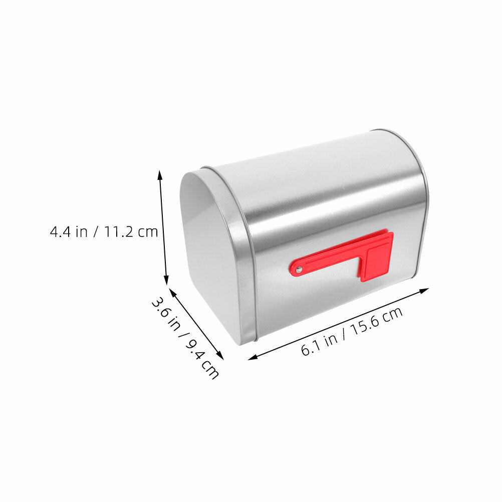 Стальнойorganizer-ящик для писем с гладкой поверхностью, включает 2 предмета, формат 15,6x11,2x9,4 см