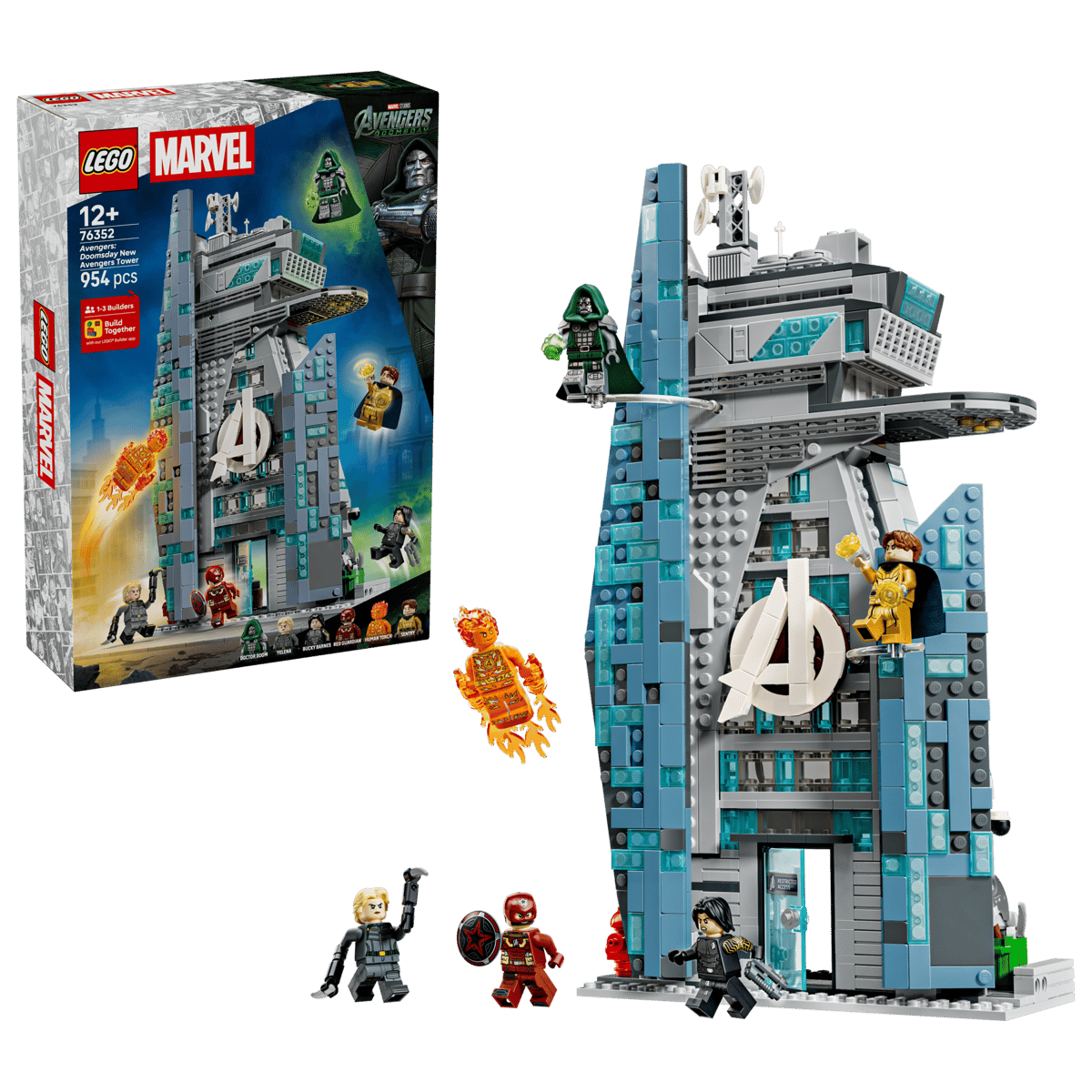 Конструктор LEGO Marvel Мстители: Думсдей Новая башня мстителей 76352, 954 детали, от 12 лет.