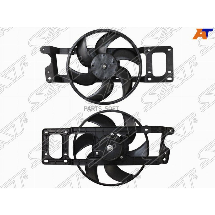Диффузор радиатора Renault Kangoo 97-07 / Logan 04-09 от официального дистрибьютора, SAT, артикул STDC012010
