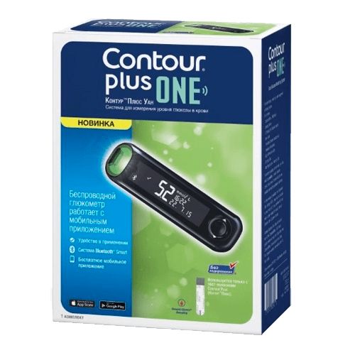 Глюкометр Контур Плюс УАН (Contour Plus ONE) без кодирования