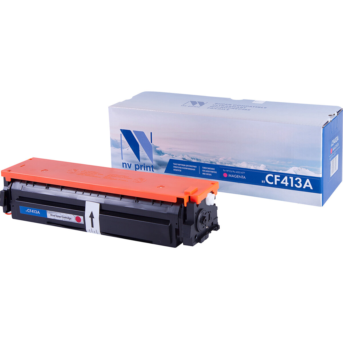 Картридж NV-Print для HP LaserJet Color Pro M377/M452/M477, CF413A Magenta