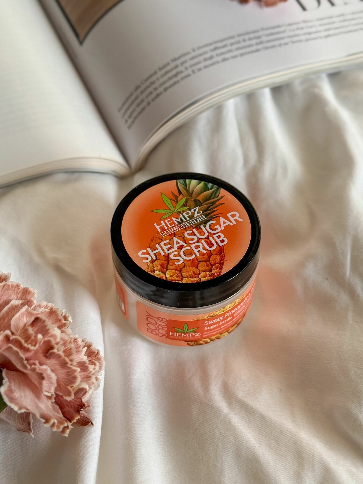 Скраб сахарный для тела Ананас и Медовая Дыня / Hempz Sweet Pineapple & Honey Melon Herbal Sugar Scrub 56ml