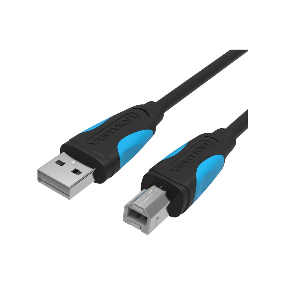 Кабель Vention USB 2.0 AM/BM - 2м, черный VAS-A16-B200