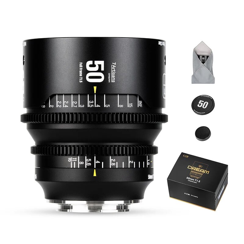 7artisans Объектив 35mm 50mm 75mm T1.5 Dream Серии для Sony E Nikon Z Canon RF Leica L