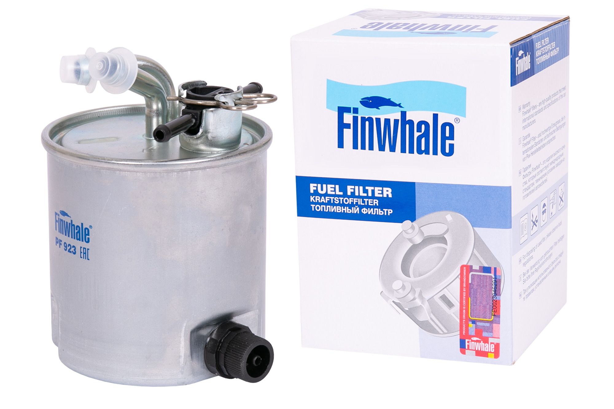 Фильтр топливный Finwhale PF923 DIZ для Nissan Navara (D40), Pathfinder (R51)