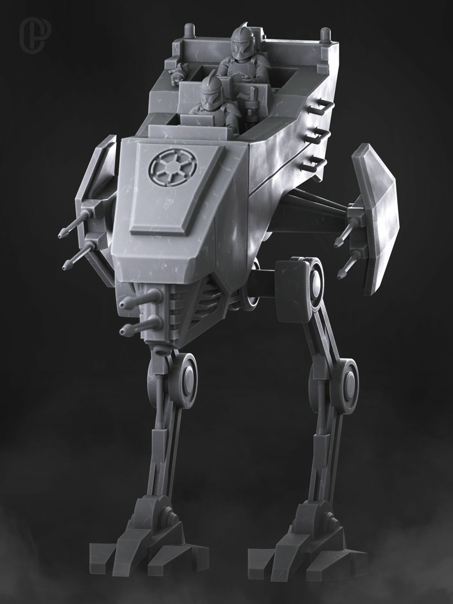 Миниатюра AT-RCT с экипажем - Star Wars (105мм)