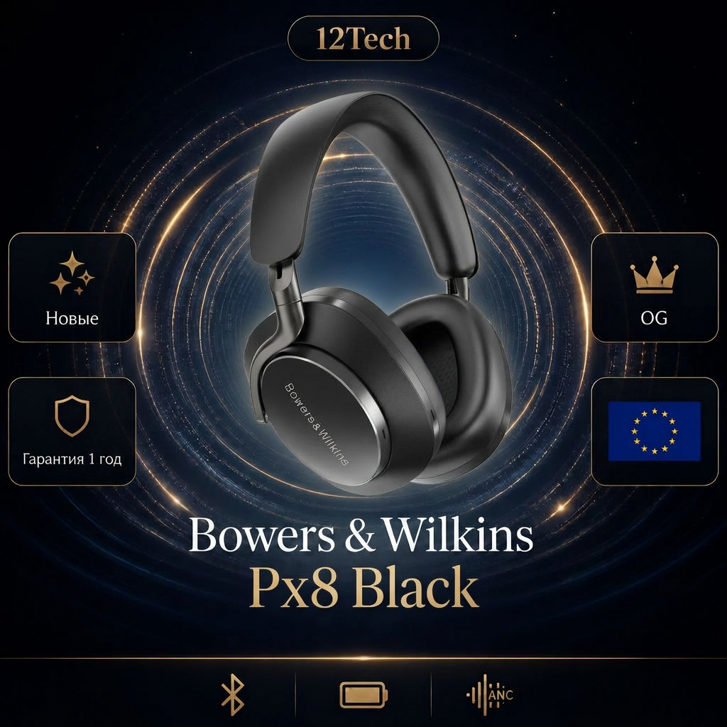 Беспроводные наушники Bowers & Wilkins Px8, черные