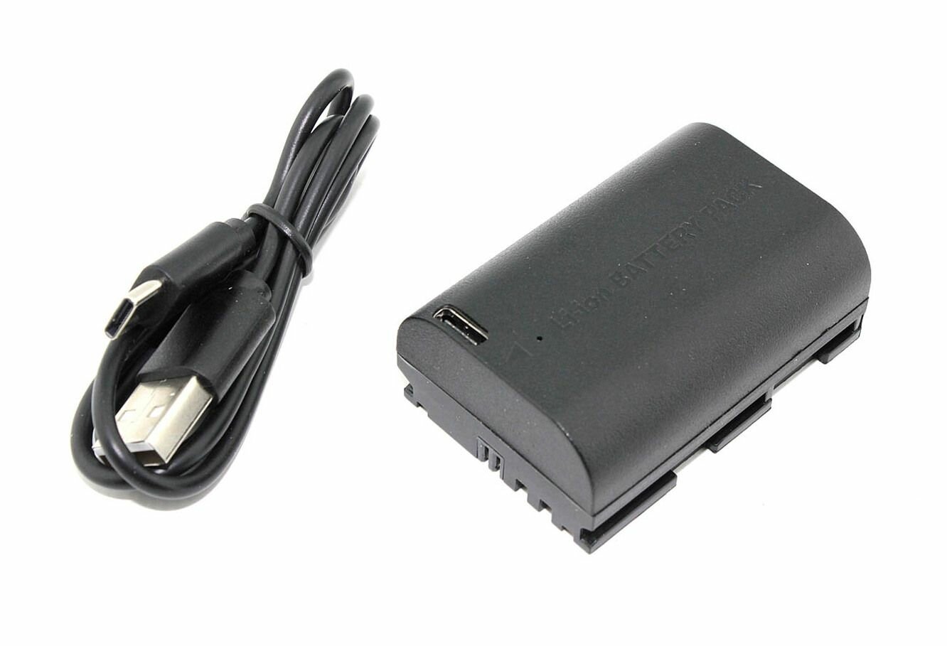 Аккумуляторная батарея для фотоаппарата Canon EOS 5D Mark II (LP-E6 Pro) USB Type-C 7.4V 2250mAh