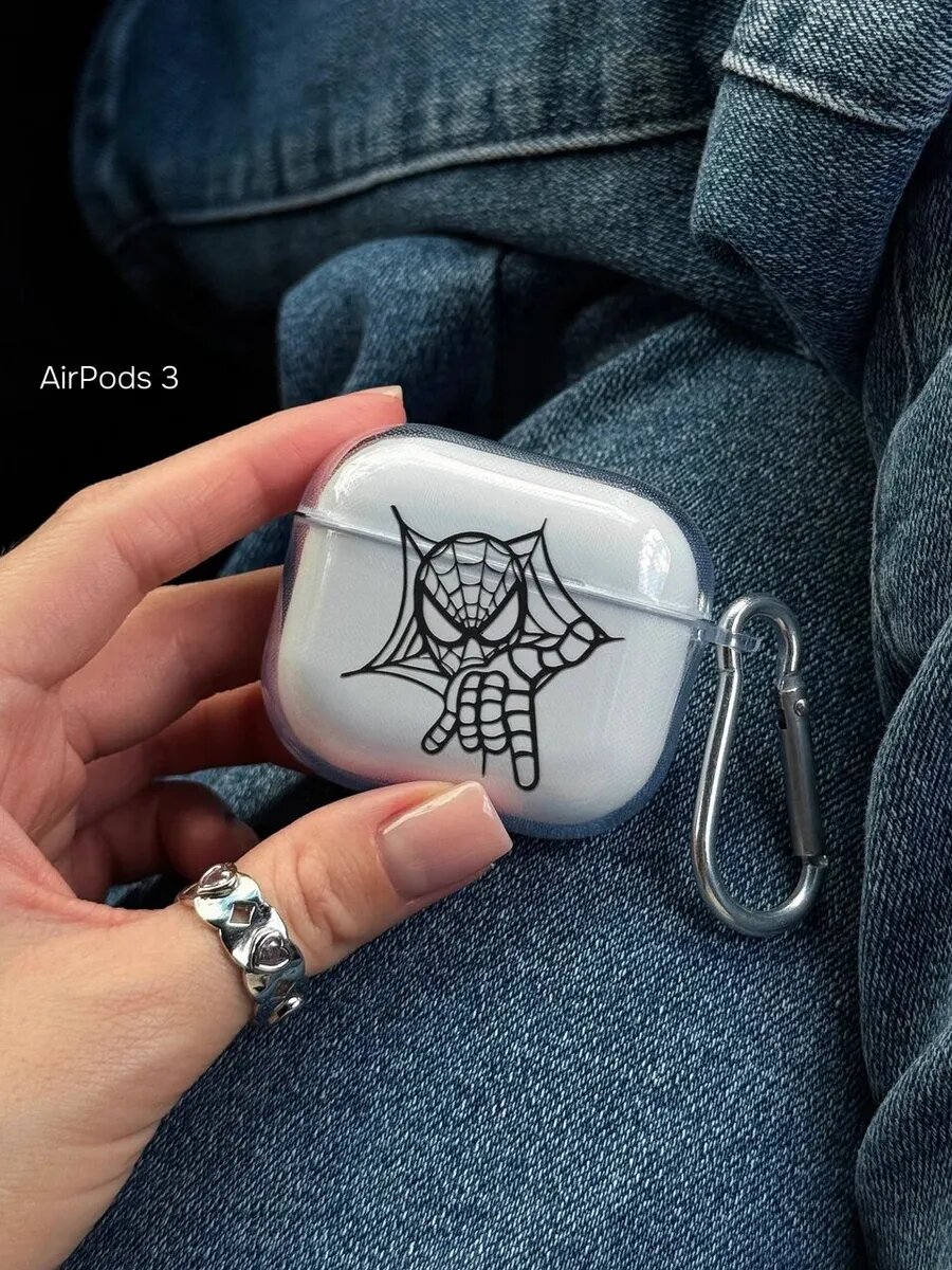 Чехол на AirPods 3 человек паук