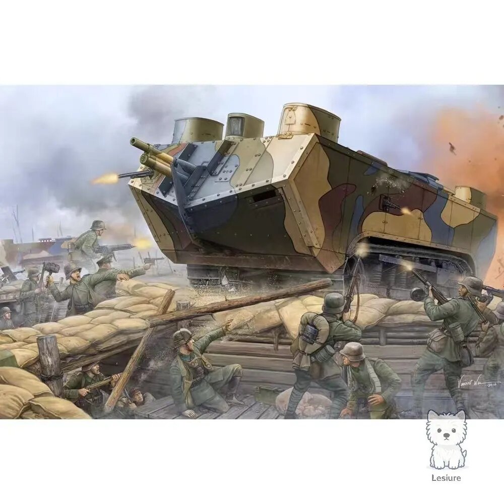 HOBBYBOSS Model 1/35 83858 Масштабный французский тяжёлый танк Сен-Шамон Танки