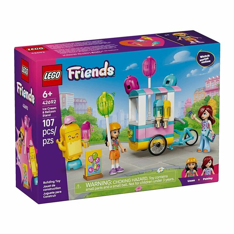 LEGO Friends 42692 Новая упаковка набор мороженое и воздушный шарик Стойка строительная игрушка неоткрытая