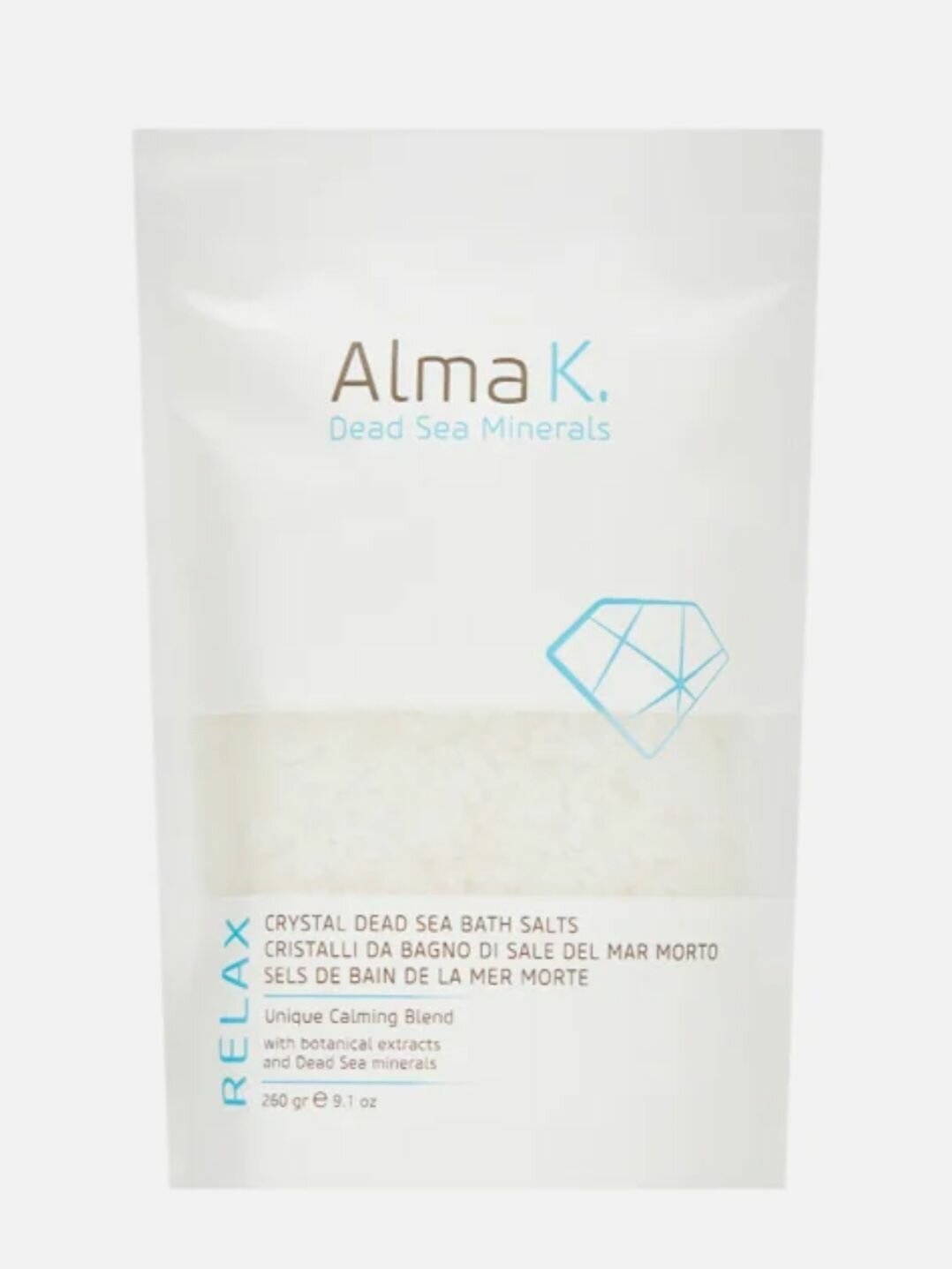 Соль для ванны с минералами мертвого моря ALMA K. crystal dead sea bath salts