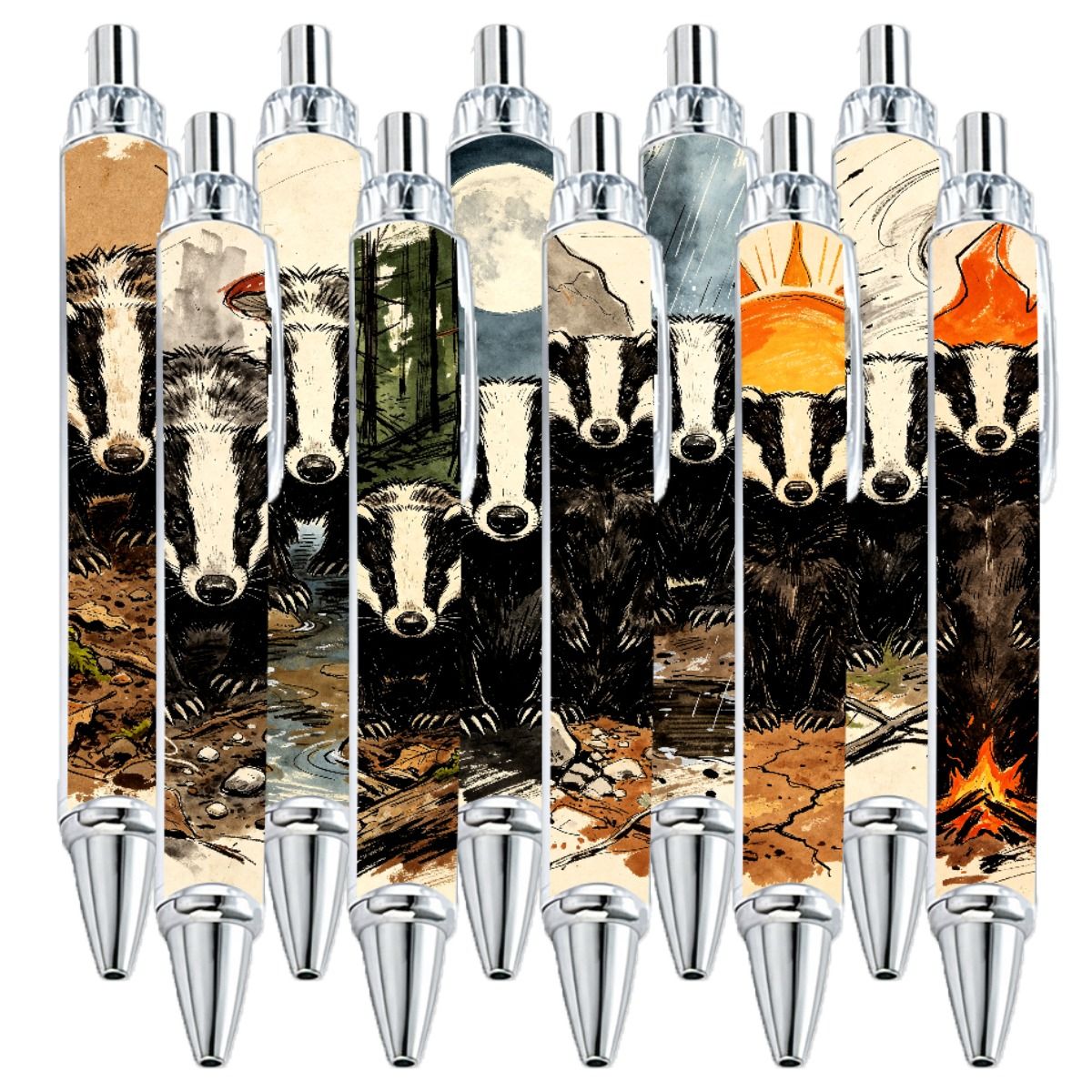 Гелевая ручка Badger Wilderness Edition из 10шт
