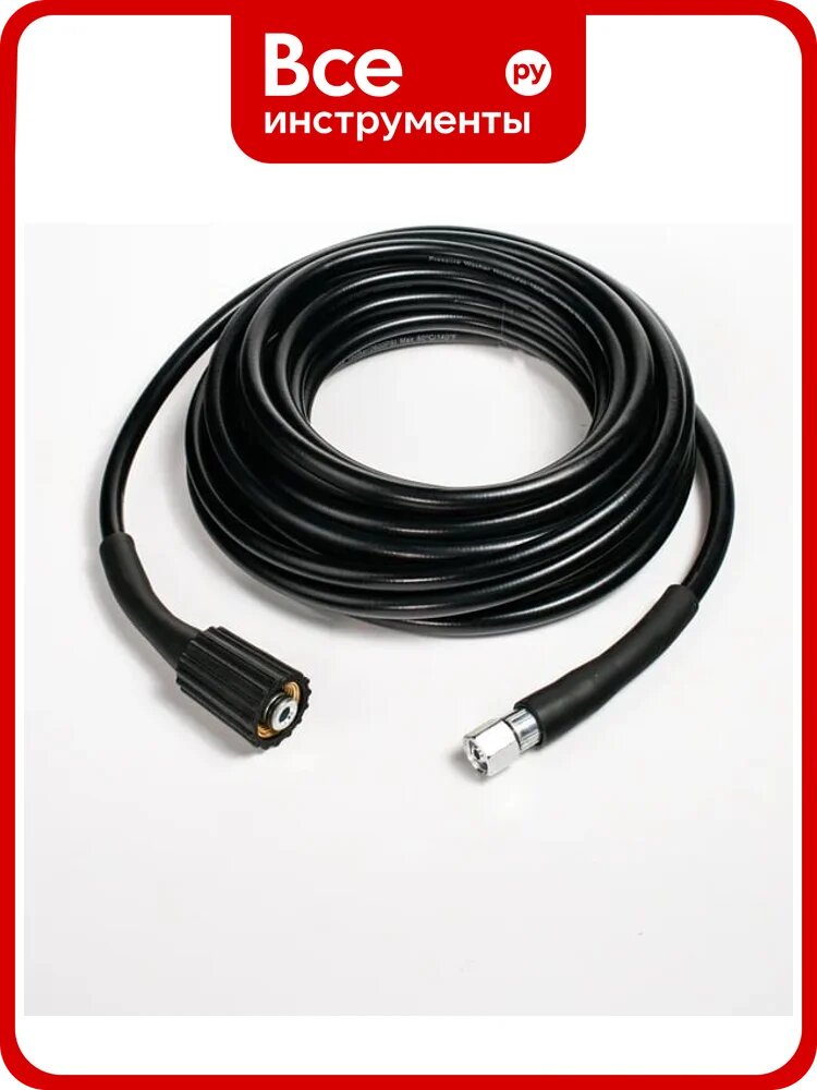Шланг резиновый для мойки высокого давления Huter, 10м gidromarket GM-hose-1SN06-nt/nt-10-huter