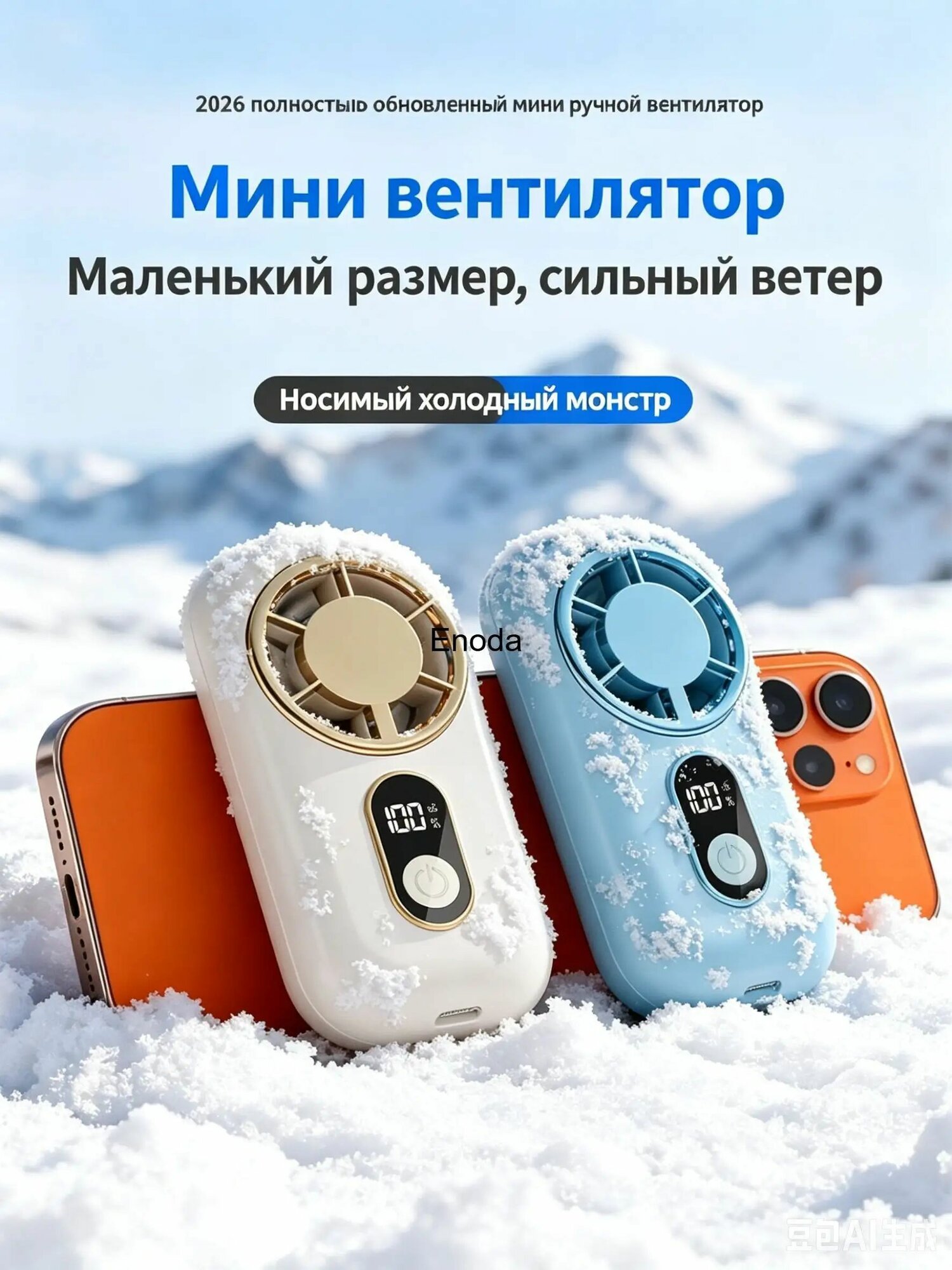 Вентилятор JY-09, бежевый