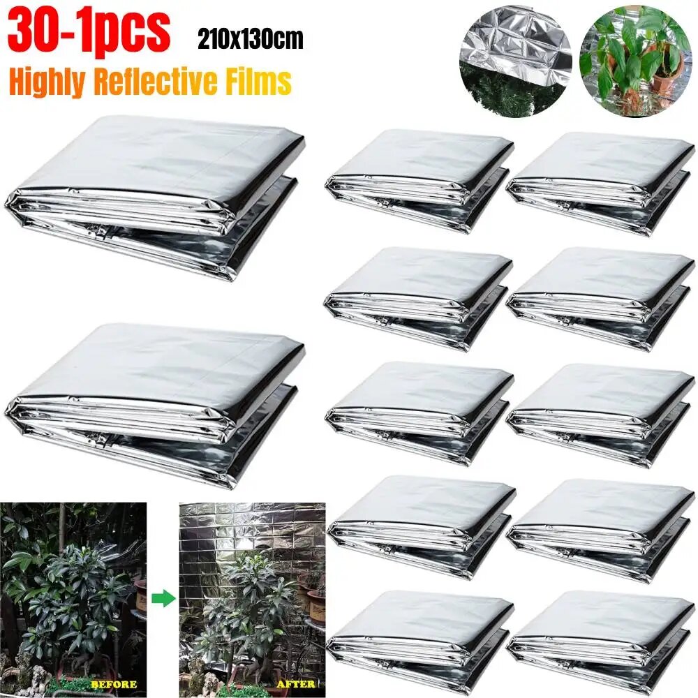 Серебряная высокорефлексивная пленка для теплиц 210x130 см 5pcs