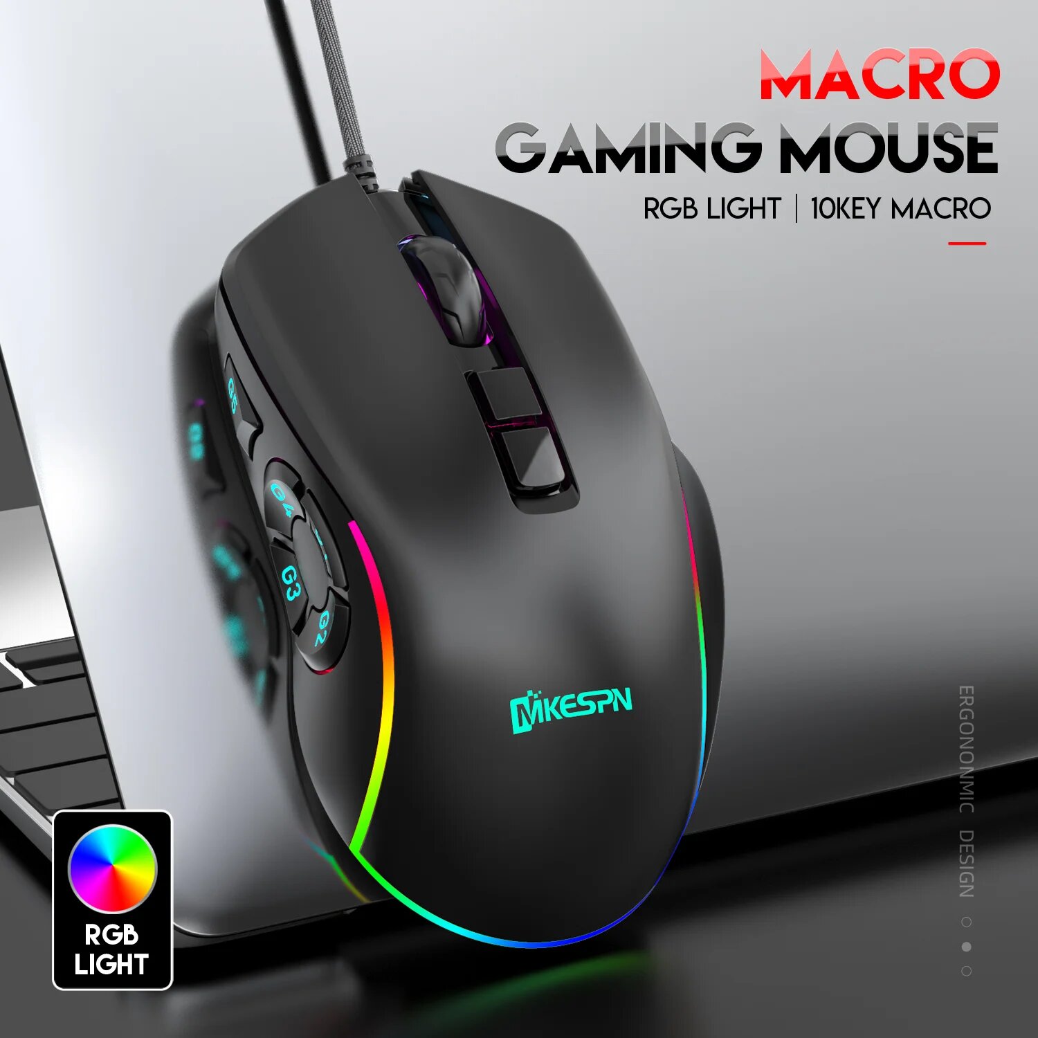 Проводная игровая мышь X9 7200 DPI