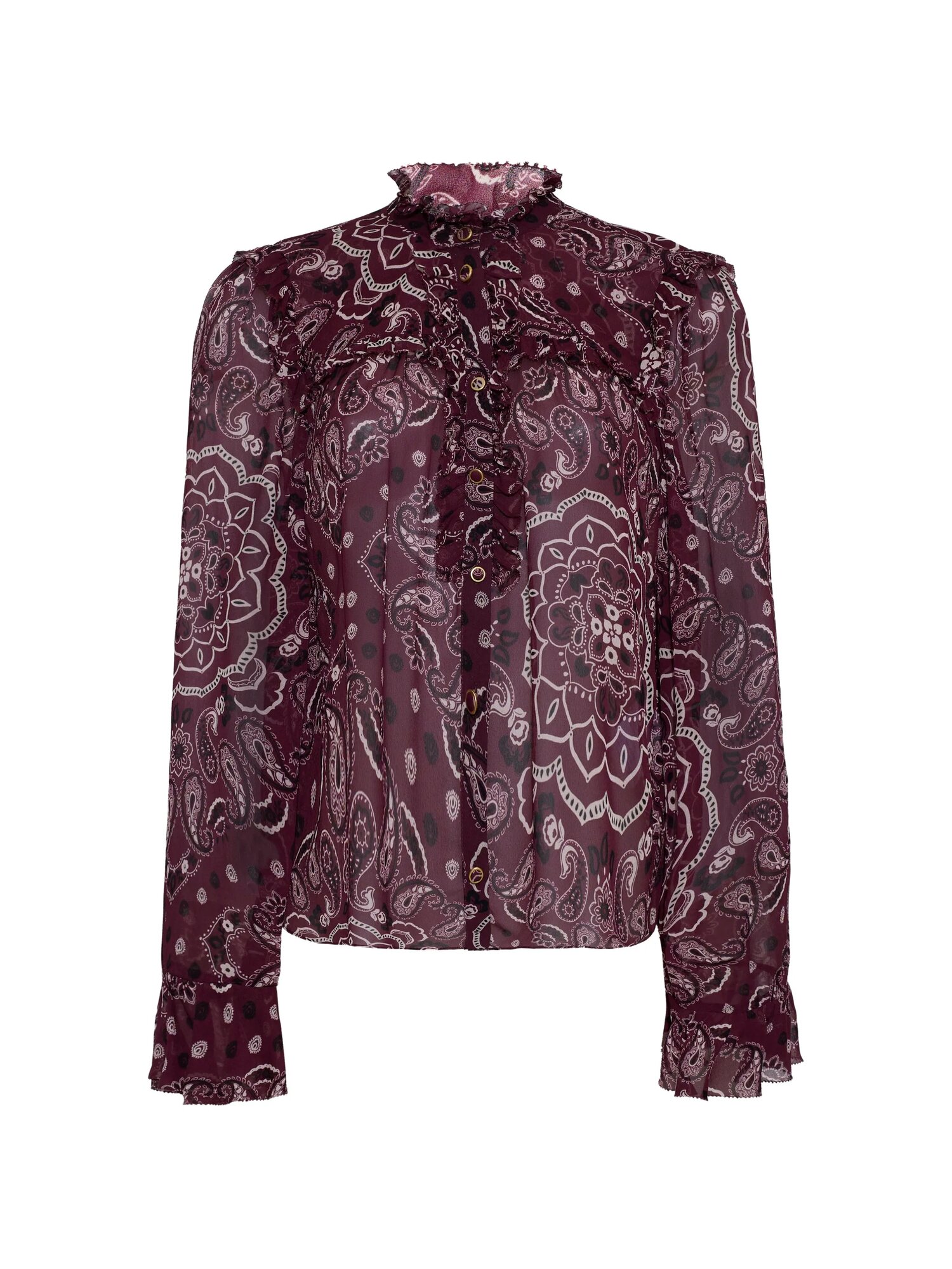 Рубашка Elouise paisley ruffled shirt