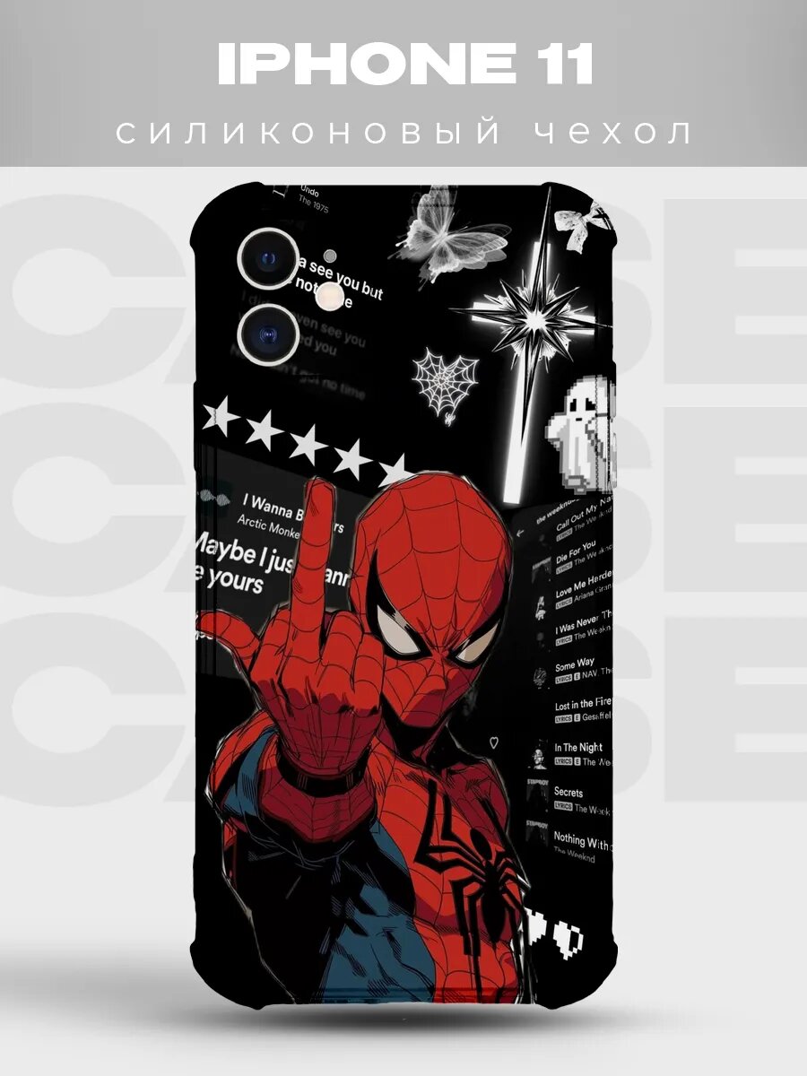Чехол на iPhone 11 Человек-паук spider man человек паук