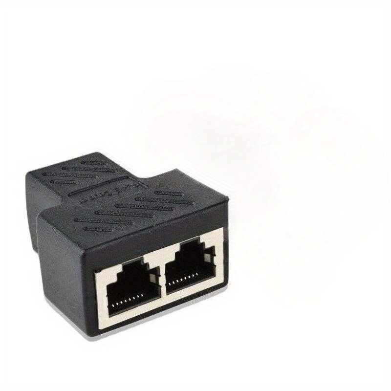 Переходник RJ45 прямой папа-мама, плоский сетевой адаптер для Ethernet кабелей, вариант Network Tee, 1 шт.