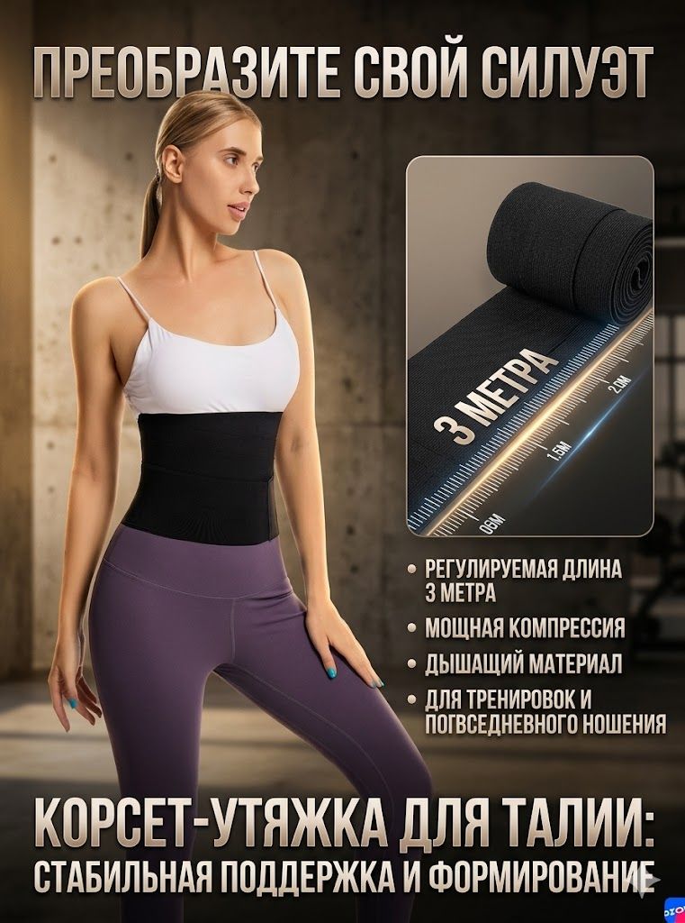 Женский корректирующий пояс для талии, фитнес-бандаж