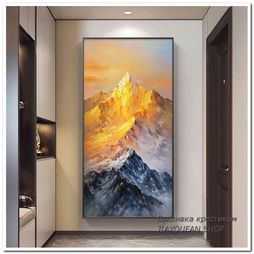 Набор для вышивания крестом, 11 Канiteй (11CT), канва 60x110 см, готовая вышивка 50x100 см