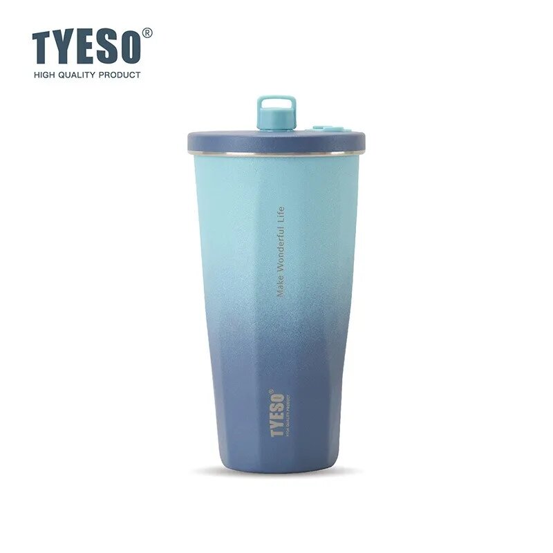 Термос TYESO синий 600 мл из нержавеющей стали