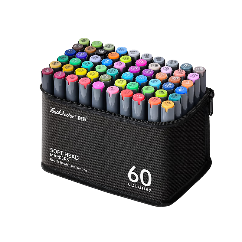 Touchcolor 4-е поколение двойные кончики масляные акварельные маркеры 60 цветов быстросохнущие для студентов художников
